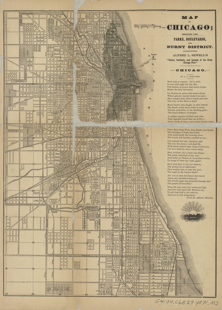 Chicago, 1871 | The Harvard Map Collection Presents: