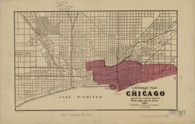 Chicago, 1871 | The Harvard Map Collection Presents: