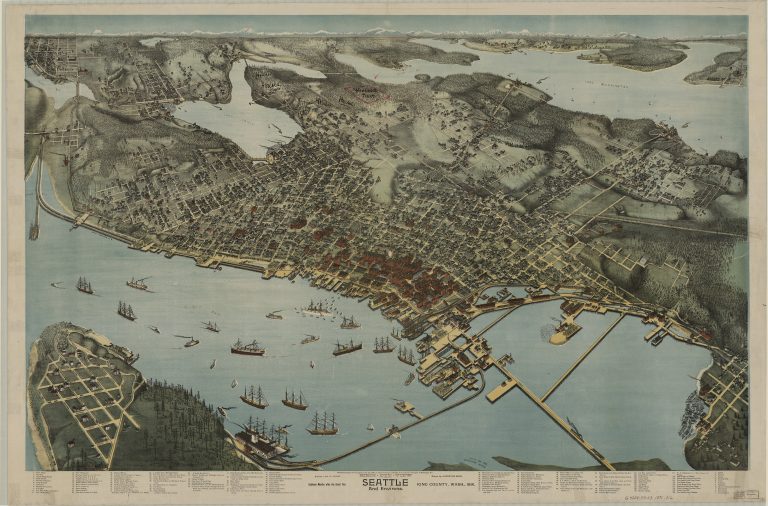 Seattle, 1889 | The Harvard Map Collection Presents: