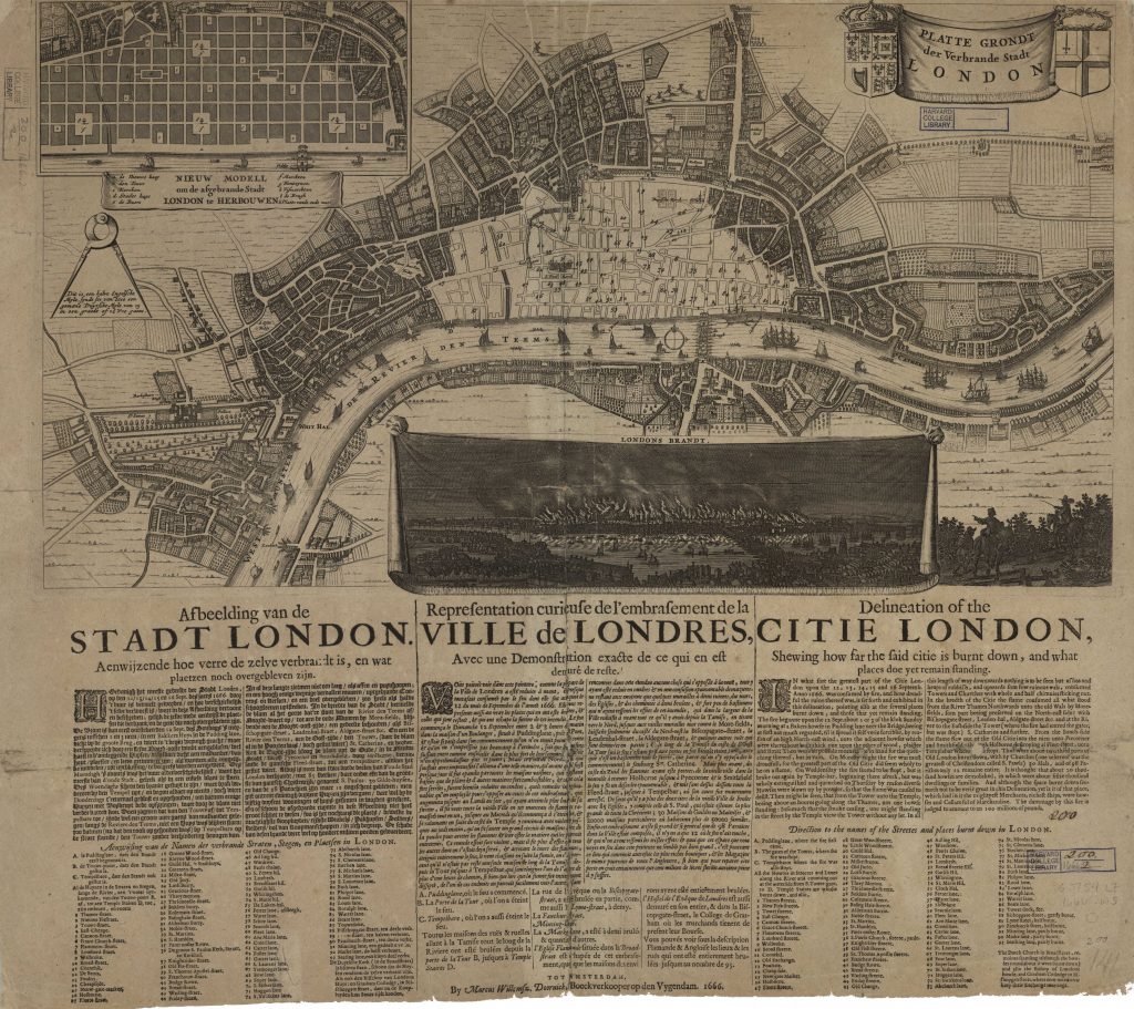 London, 1666 | The Harvard Map Collection Presents: